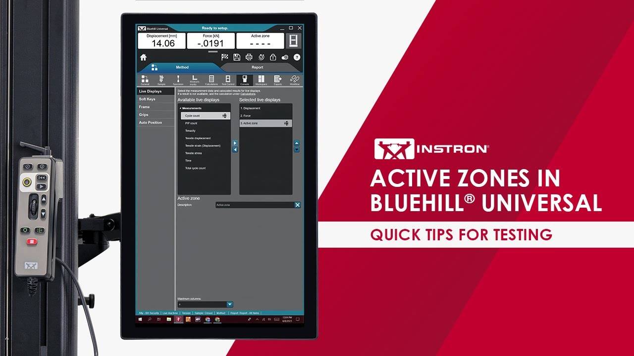 Quick Tips for Testing: Active Zones in Bluehill Universal