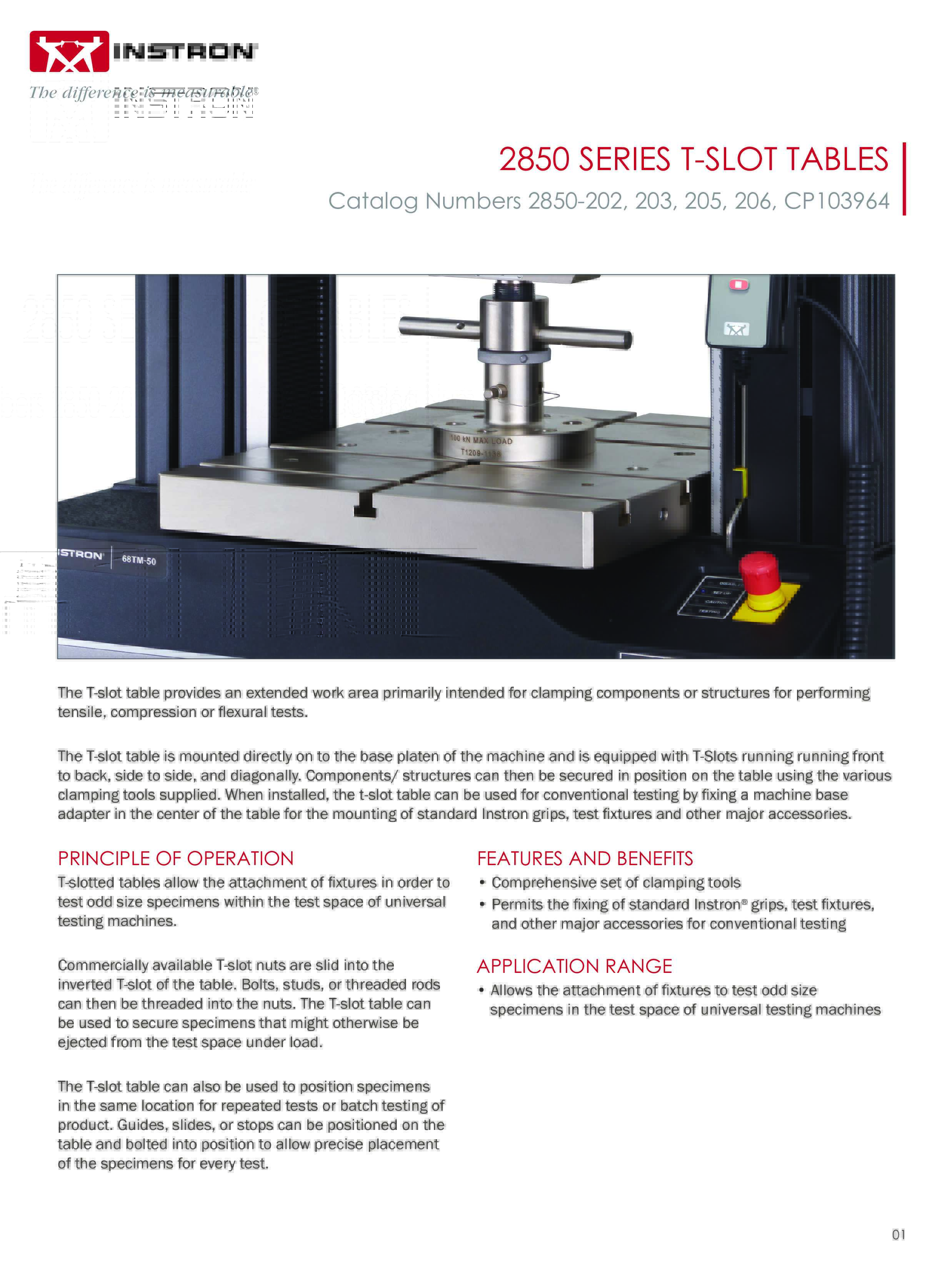 T-Slot Tables | Instron